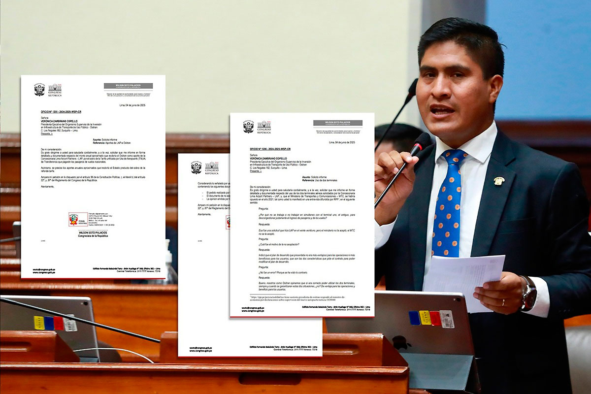 Congresista advierte que Ositrán recibiría beneficio económico por TUUA ...